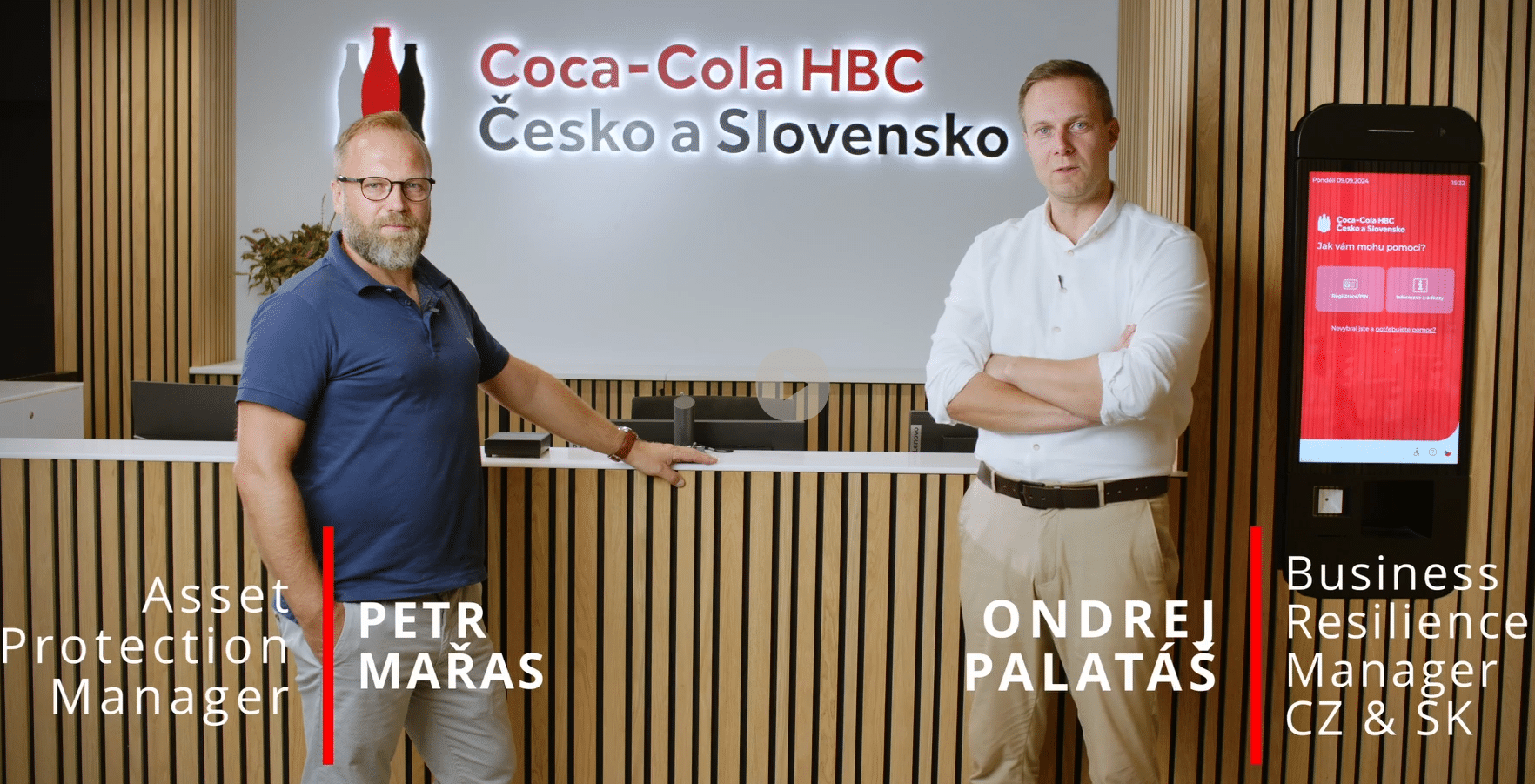 Welcomo welcomes visitors to Coca-Cola HBC Czech Republic and Slovakia